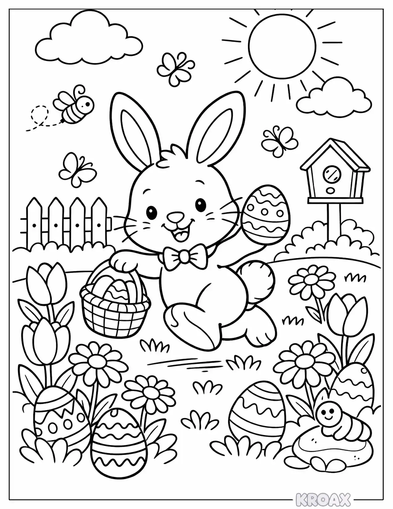 67 Easter Coloring Pages Packed With Cute Springtime Scenes