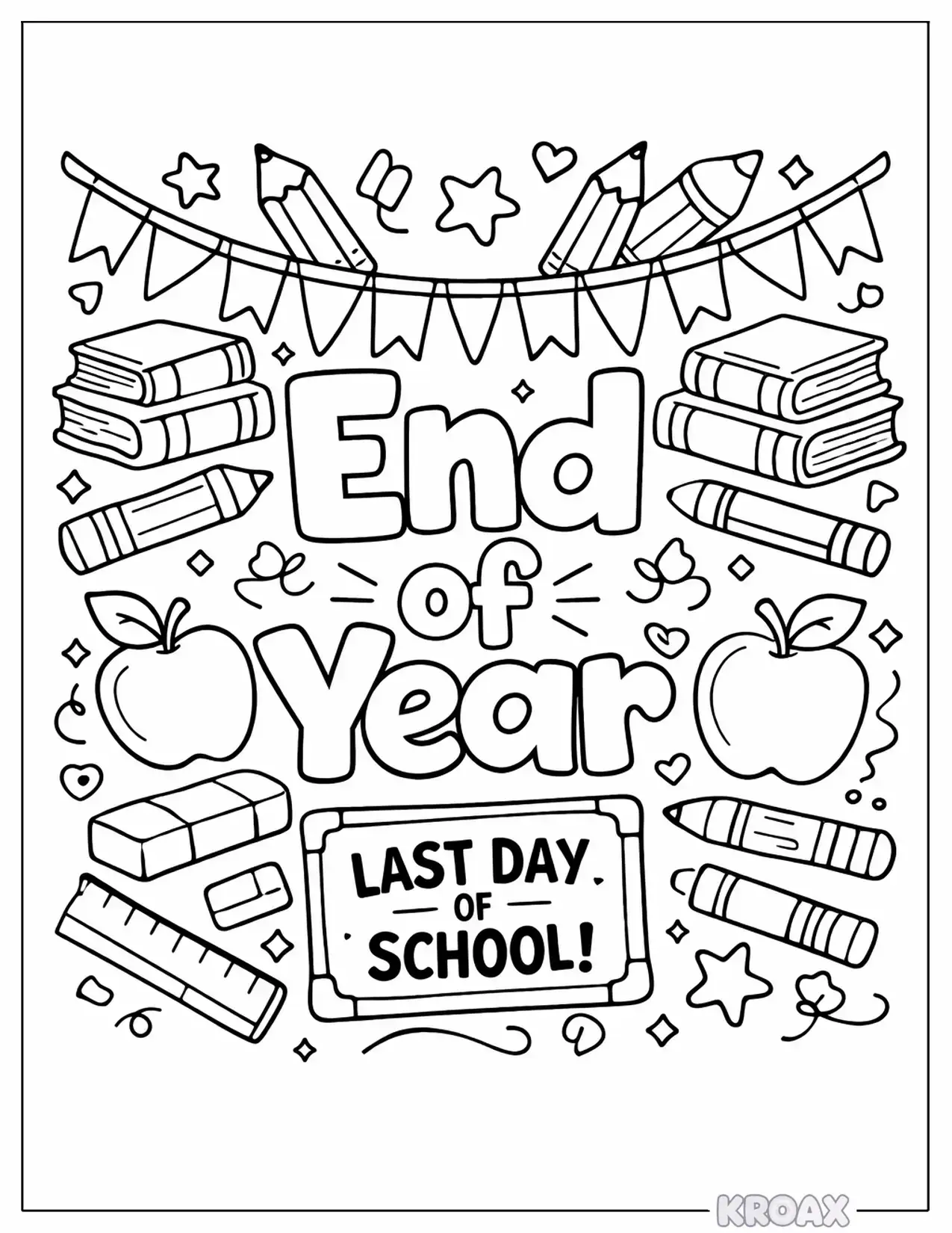 25 Last Day of School Coloring Pages - Free Printable PDFs