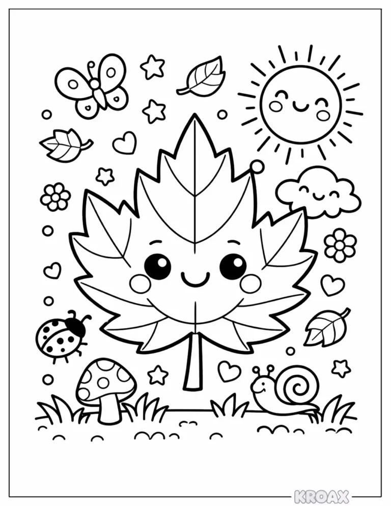 Nature & Seasons Coloring Pages | Kroax
