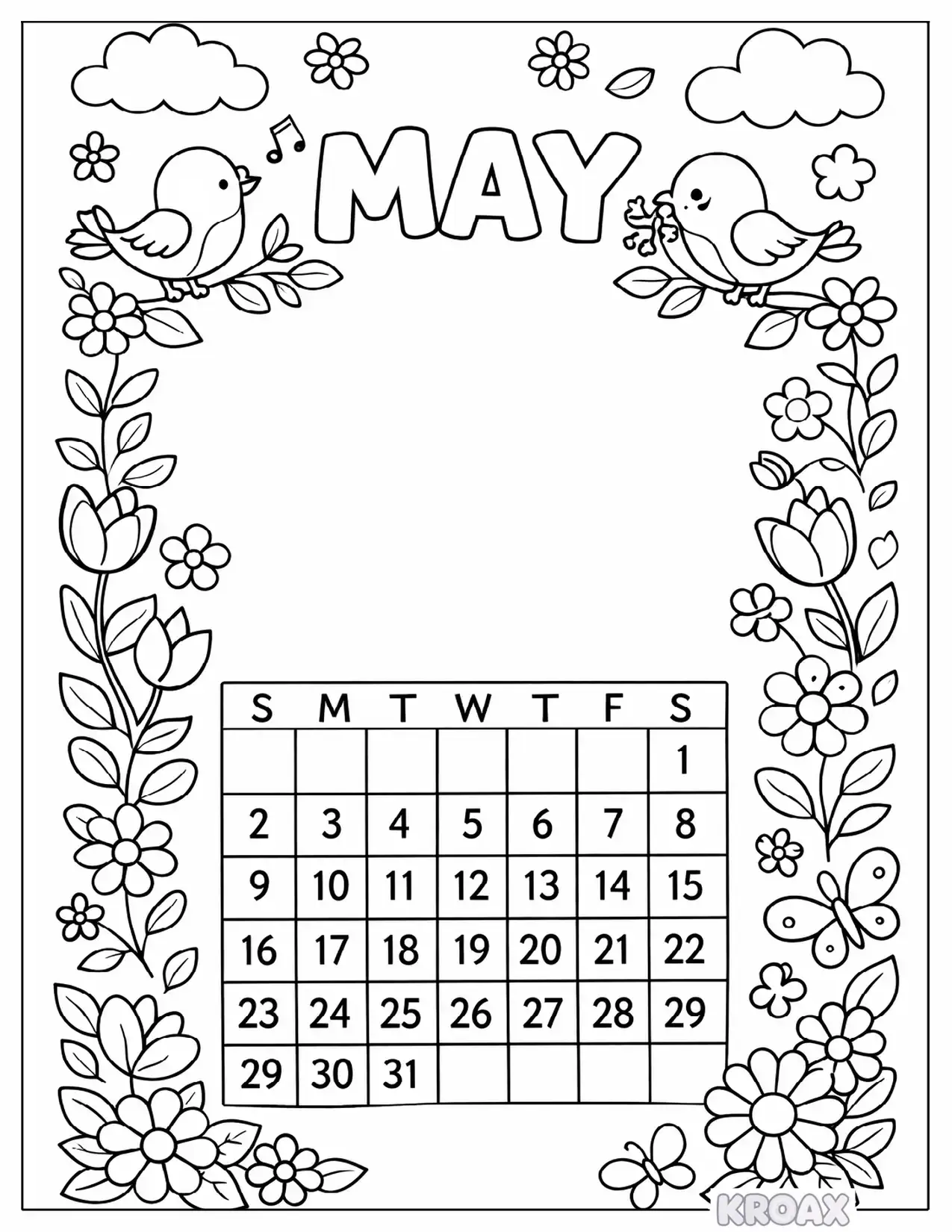 30 May Coloring Pages - Free Printable PDFs | Kroax